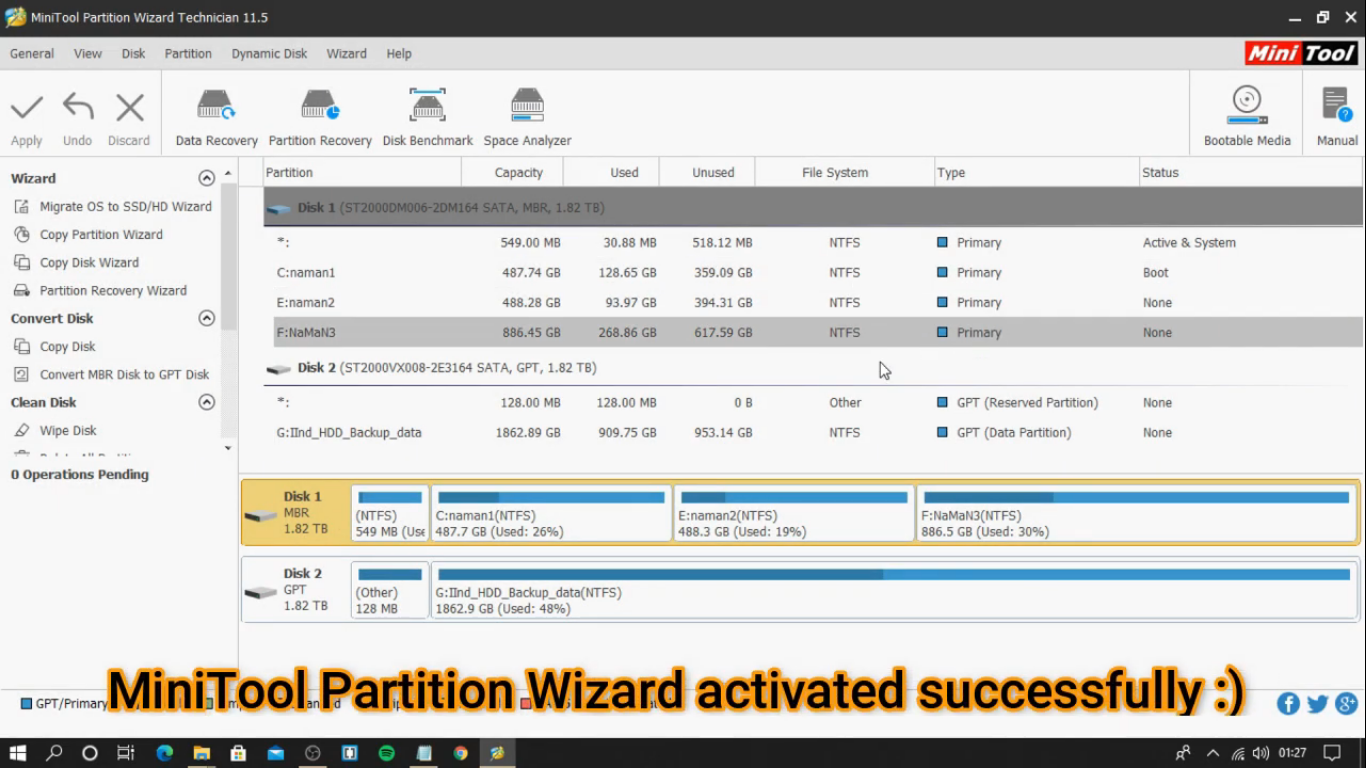 MiniTool Partition Wizard Cracked version Download [100% working]